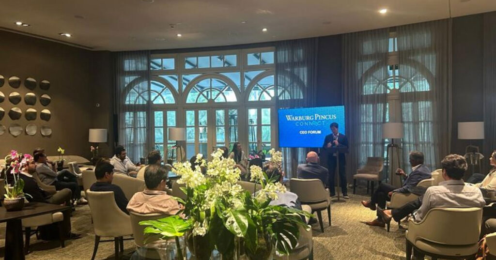 Last week, Warburg Pincus’ Brazil Office gathered 40 CEOs from ...